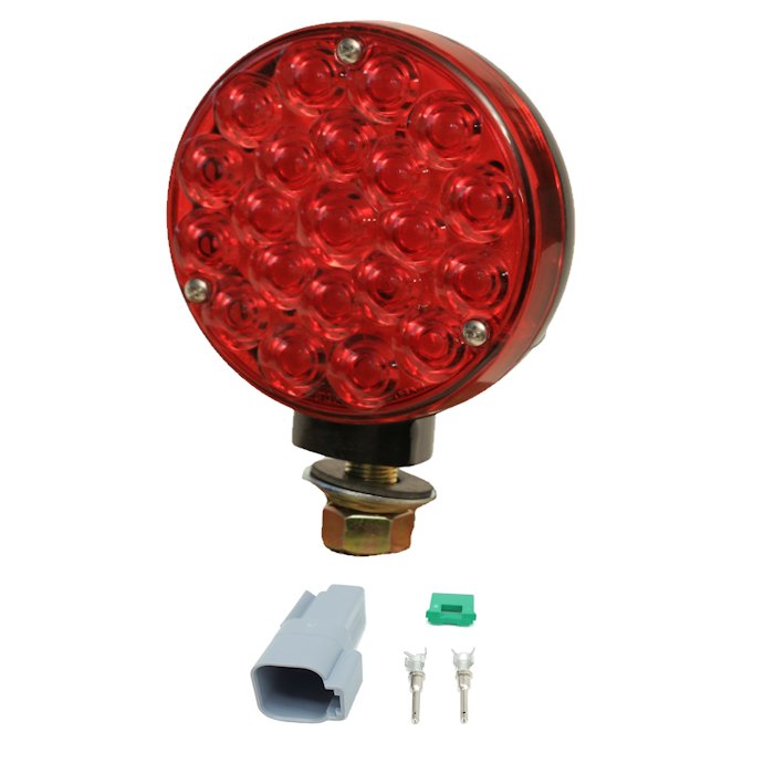 Single Sided Pedestal Light - Red LED